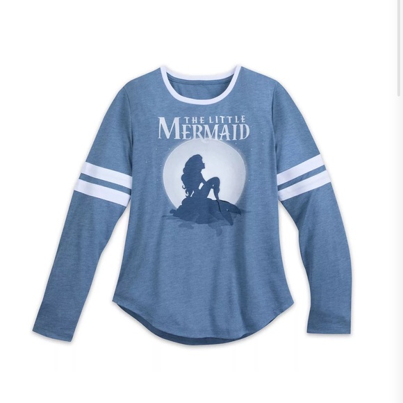 Disney | Tops | Disney Store The Little Mermaid Ariel Long Sleeve Top ...